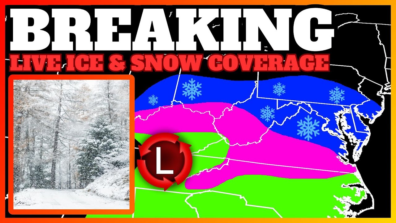 🔴LIVE: Crippling ICE & SNOW Storm Ongoing | Live Weather Channel - YouTube