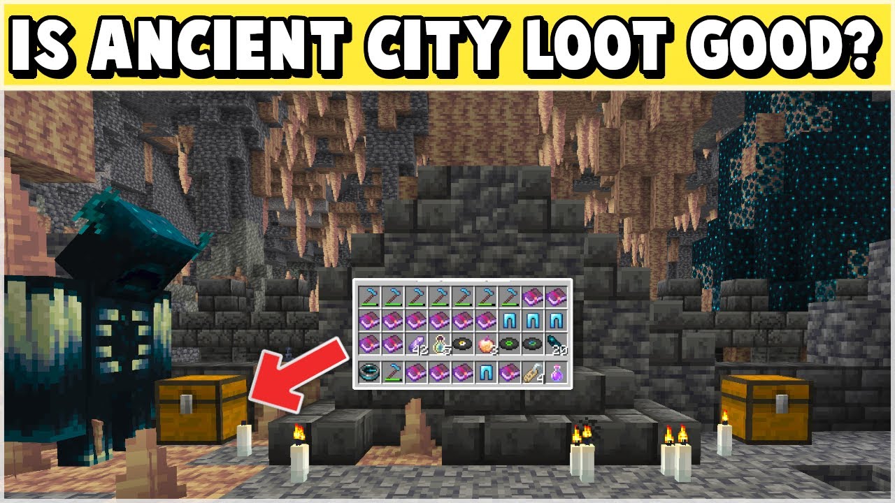 Minecraft Ancient City Loot GOOD OR BAD? Recovery Compass, Echo Shards ...
