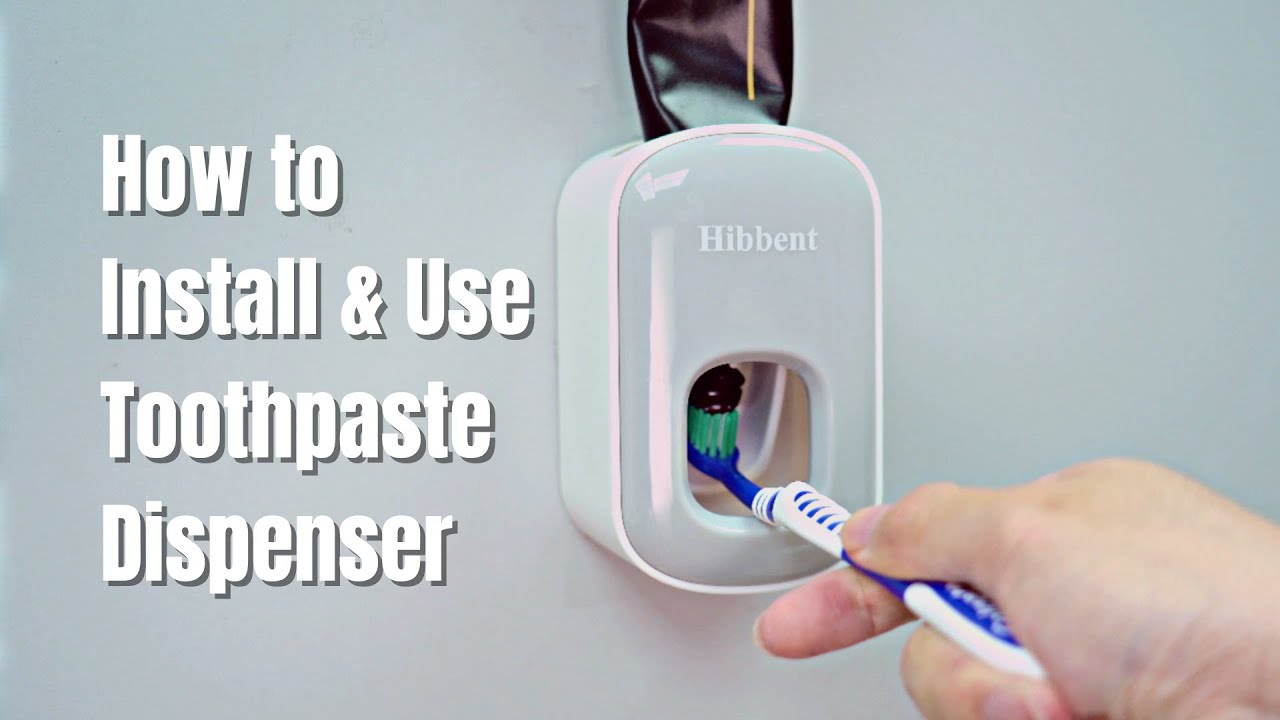 Bathroom Organization Hack- How to Use & Install Automatic Toothpaste ...