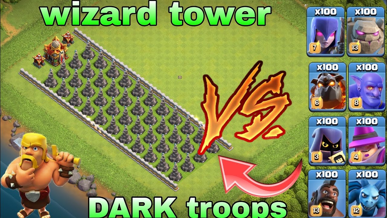 Incredible base vs Elixir troop ||wizard tower vs Elixir troops ( coc ...