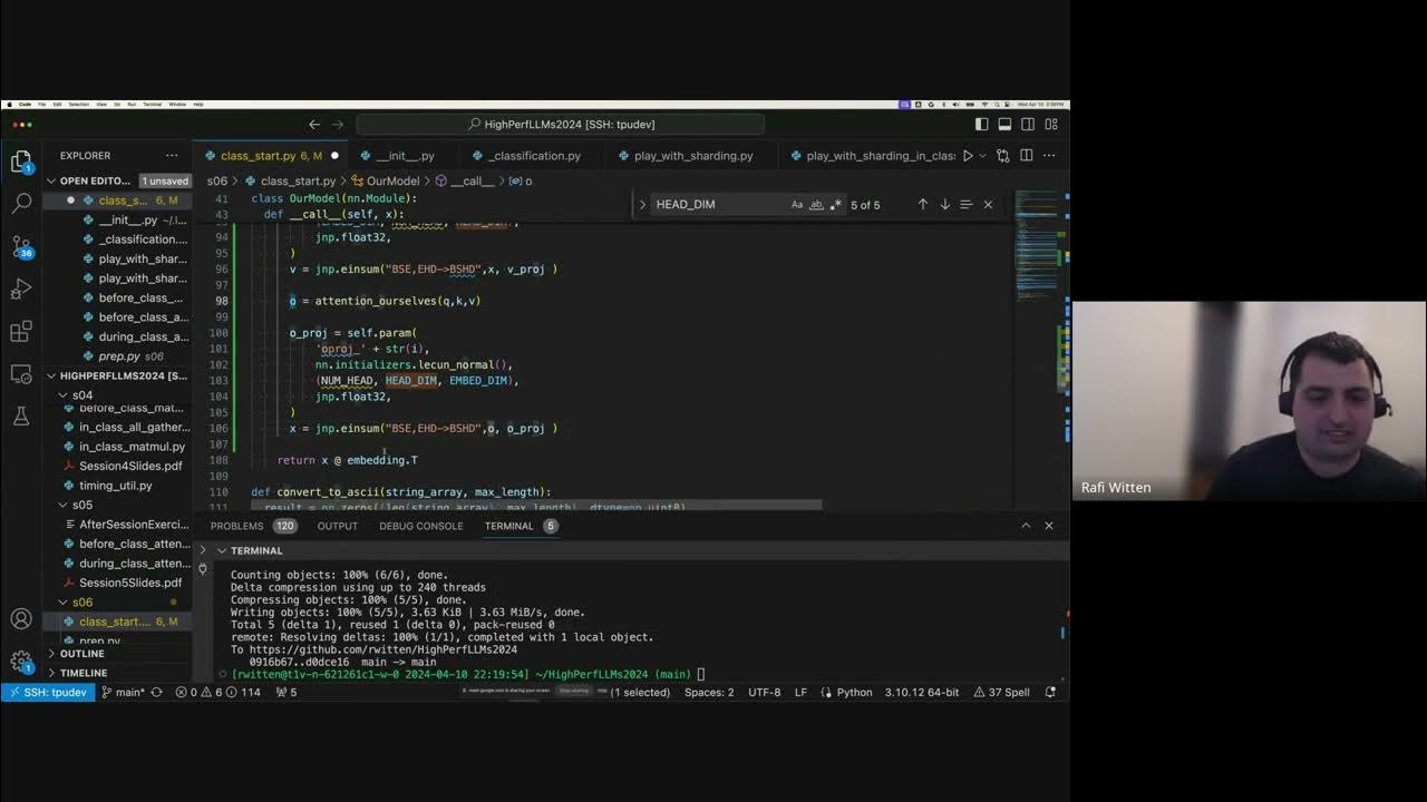High Performance LLMs in Jax 2024 -- Session 6 - YouTube