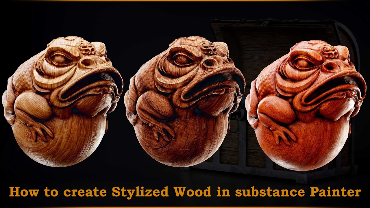 Stylized Wood Tutorial in substance painter - YouTube