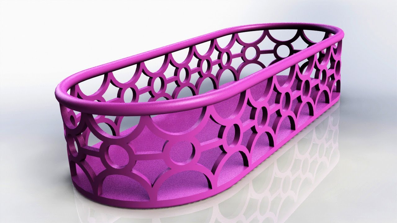 Solidworks: Basket (8) - YouTube