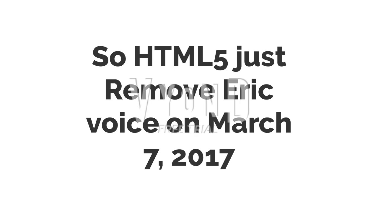 Bad News About Eric Voice From GoAnimate (4 Years Ago) - YouTube