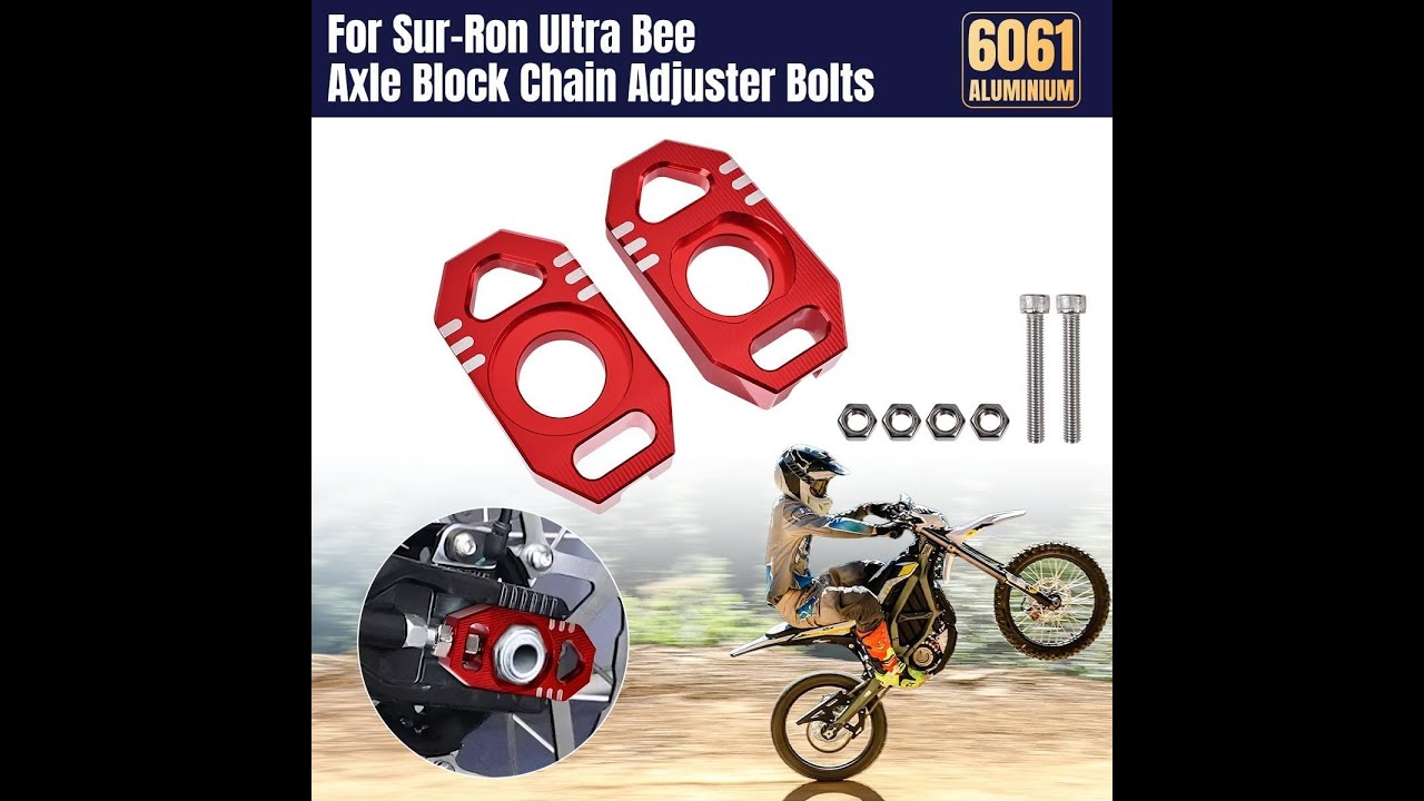 Chain Adjustment Block Sur Ron Ultra bee - YouTube