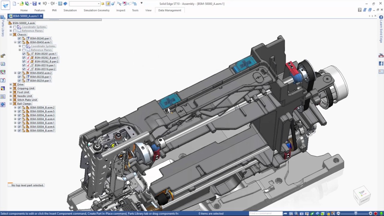 Solid Edge ST10 - Technical Publishing – Build-in Data management - YouTube