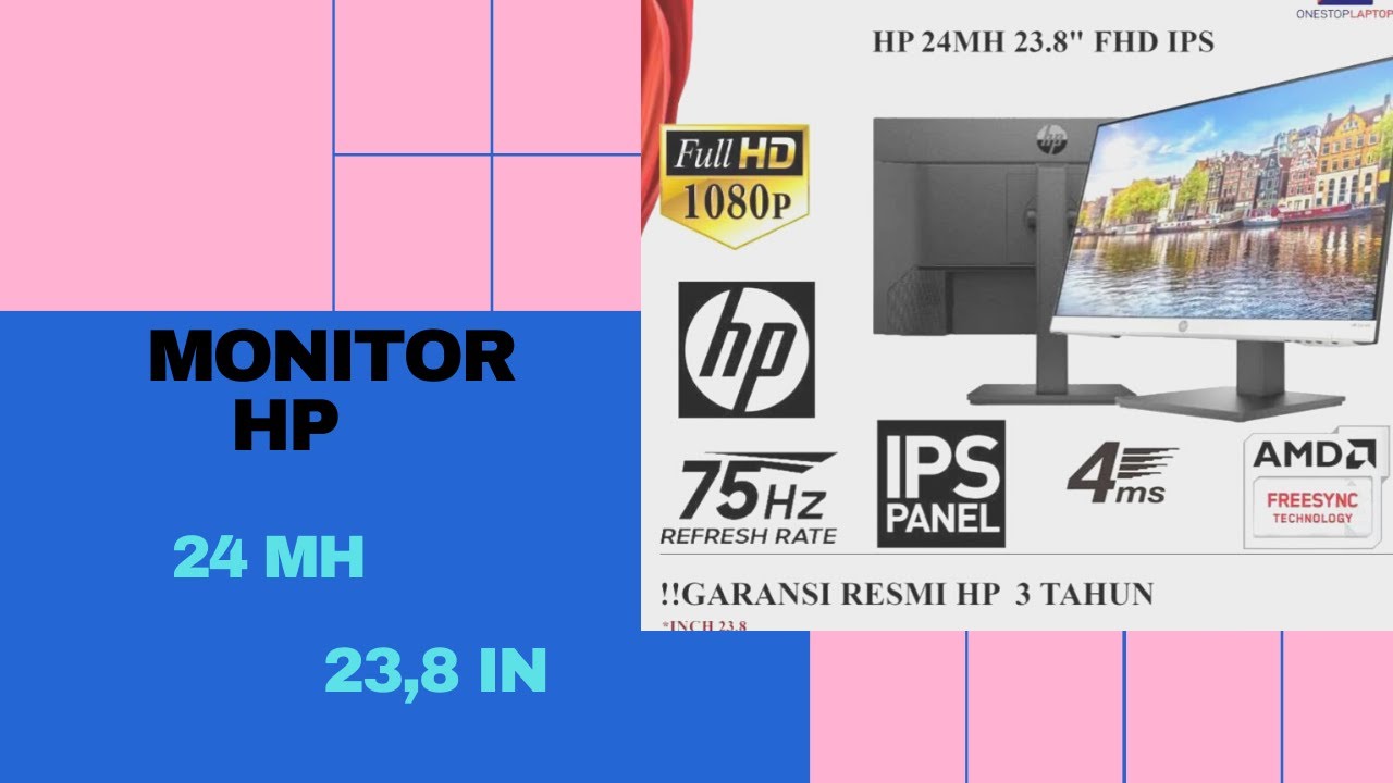 Monitor HP24mh 23,8in - YouTube