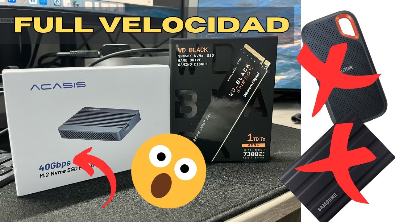 El SSD MAS RÁPIDO de Todos: WD Black SN850X + ACASIS (Hasta 40 Gbps ...