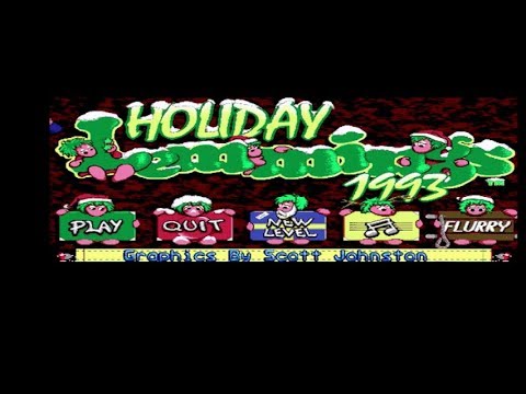Holiday Lemmings 1993 - (Christmas Lemmings) Commodore Amiga Gameplay ...