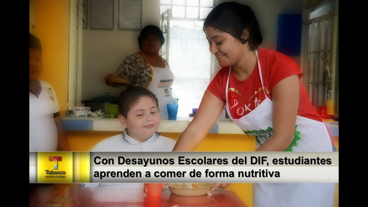 Niños disfrutan desayunos escolares del DIF Tabasco - YouTube