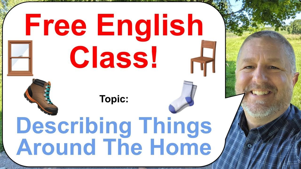 Let's Learn English! Topic: Describing Things Around The Home! 🪑🥾🧦 ...
