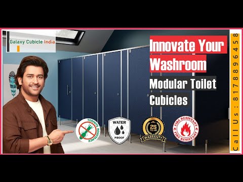 Toilet Partition, Restroom Modular Door For males and Females . - YouTube