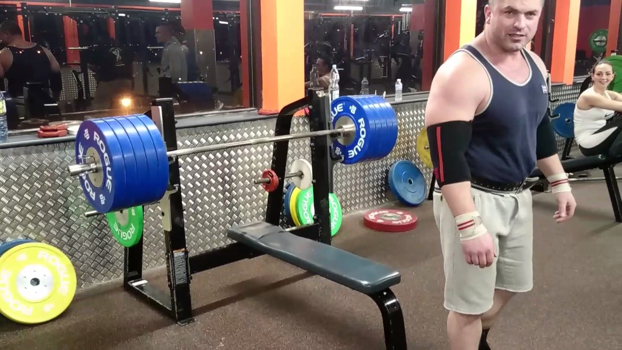 Bench press. Trening na 220kg. - YouTube
