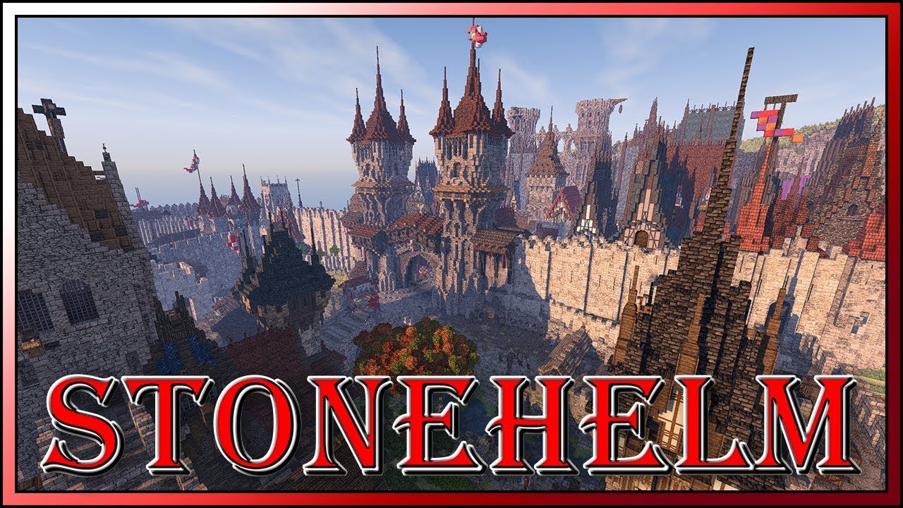 Minecraft EPIC MEDIEVAL CITY!!! STONEHELM [CONQUEST REFORGED] - YouTube