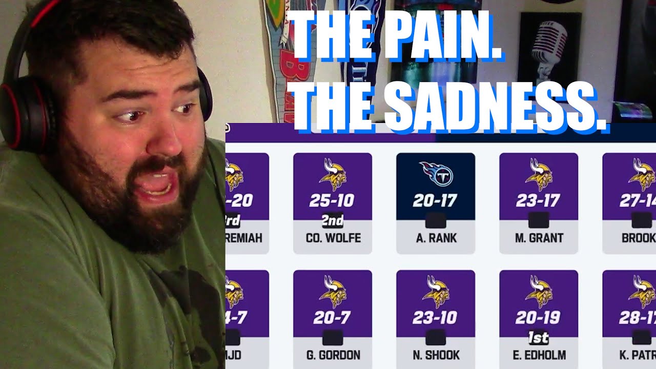 Depressed Tennessee Titans fan reaction to Vikings-Titans NFL Game ...