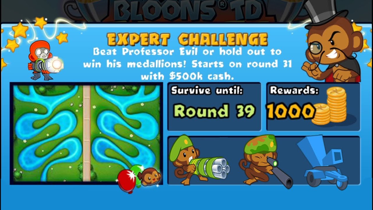 Bloons TD Battles -Professor Evil Challenge in BTD Battles | - YouTube