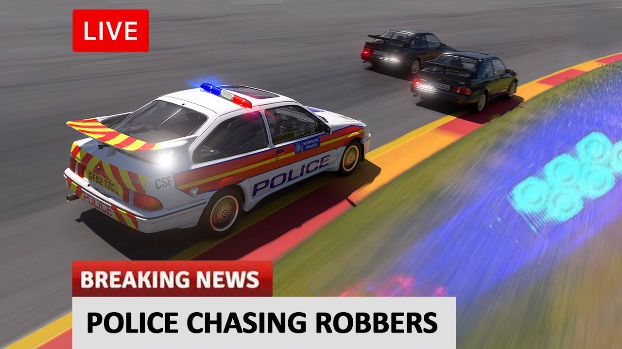 Police Car chasing Robbers - Officer SuperDriver on Daytime Patrol Duty ...