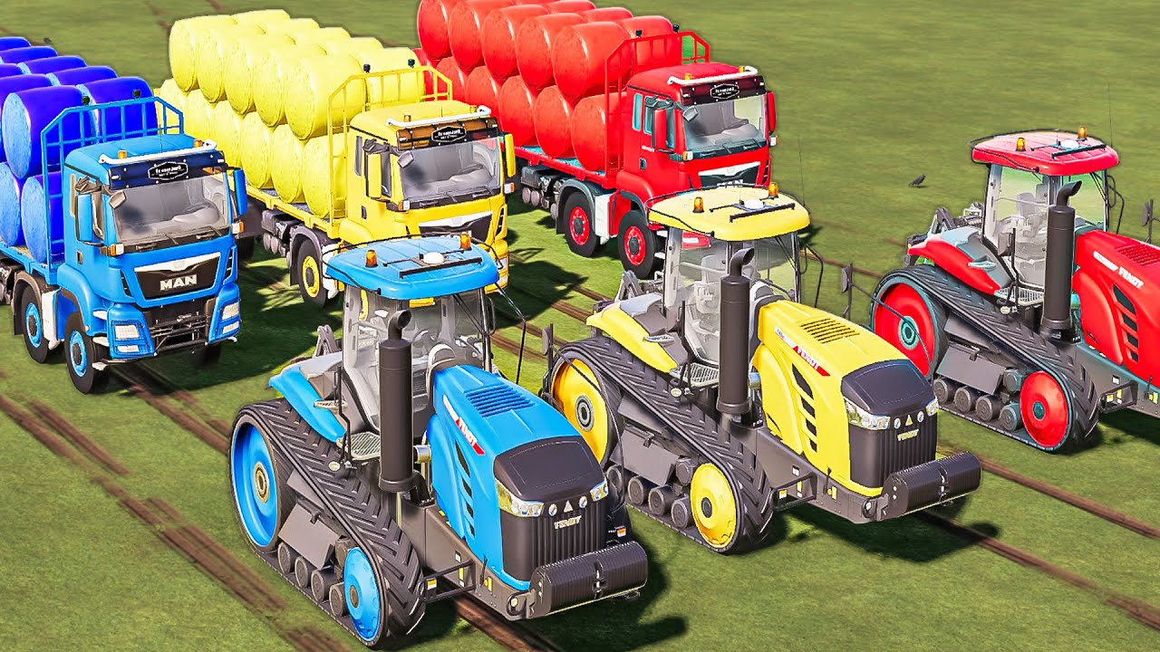 LOADER OF COLORS! TRANSPORT COTTON BALES TO SELL POINT!! COLORED COTTON ...