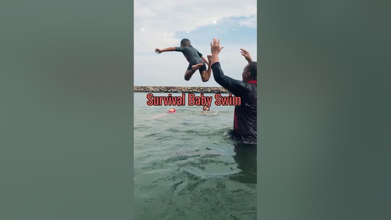 Survival baby swim sea #baby #babyswimming #swimming #swimminglessons #shorts #survival #fyp # ...
