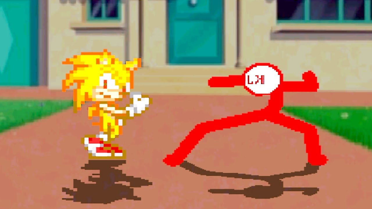 TEAM SONIC GOLD & KJ BATTLES WITH MUGENS IN SURVIVAL MODE - YouTube