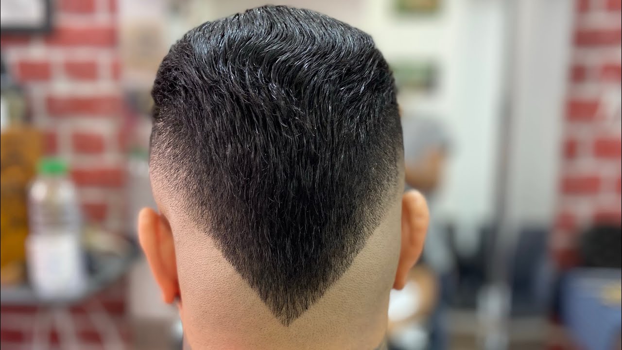 COMO FAZER DEGRADÊ EM V 💈 ️ #gui07barbeiro - YouTube