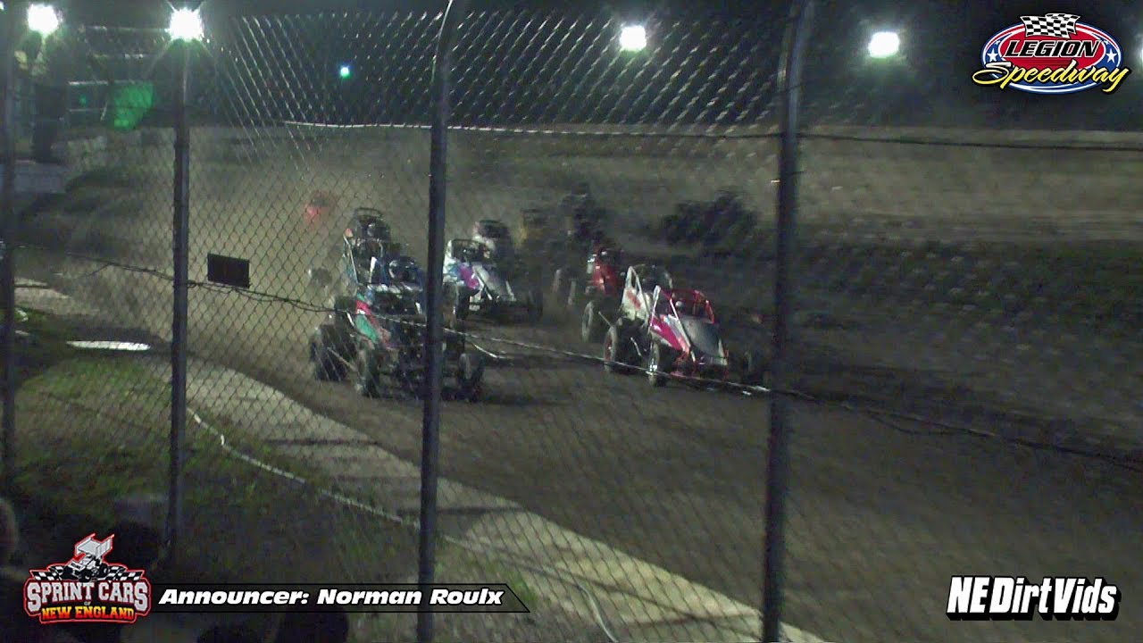 Highlights: Sprint Cars of New England at Legion Speedway 8-4-2017 ...