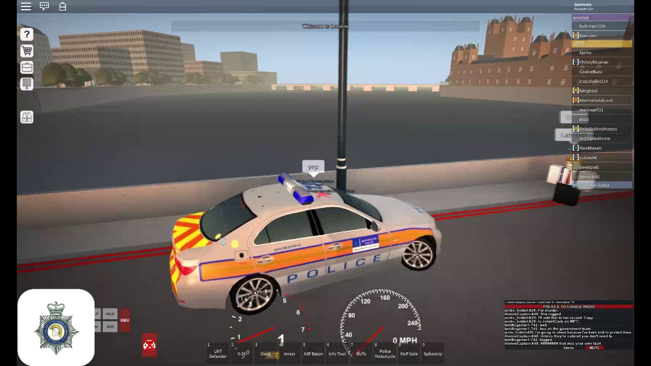 [Roblox London] Uk Policing The British way Crazy Patrol! - YouTube