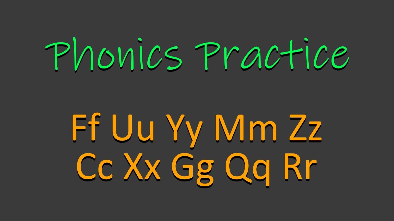 Phonics 6 Ff Uu Yy Mm Zz Cc Xx Gg Qq Rr - YouTube