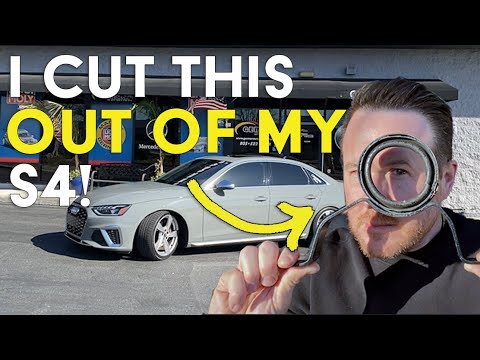Audi S4 driveshaft upgrade! I Cut This Out Of My S4! - YouTube