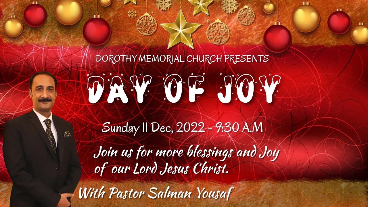 ''DAY OF JOY " With Rev. Salman Yousaf" - YouTube