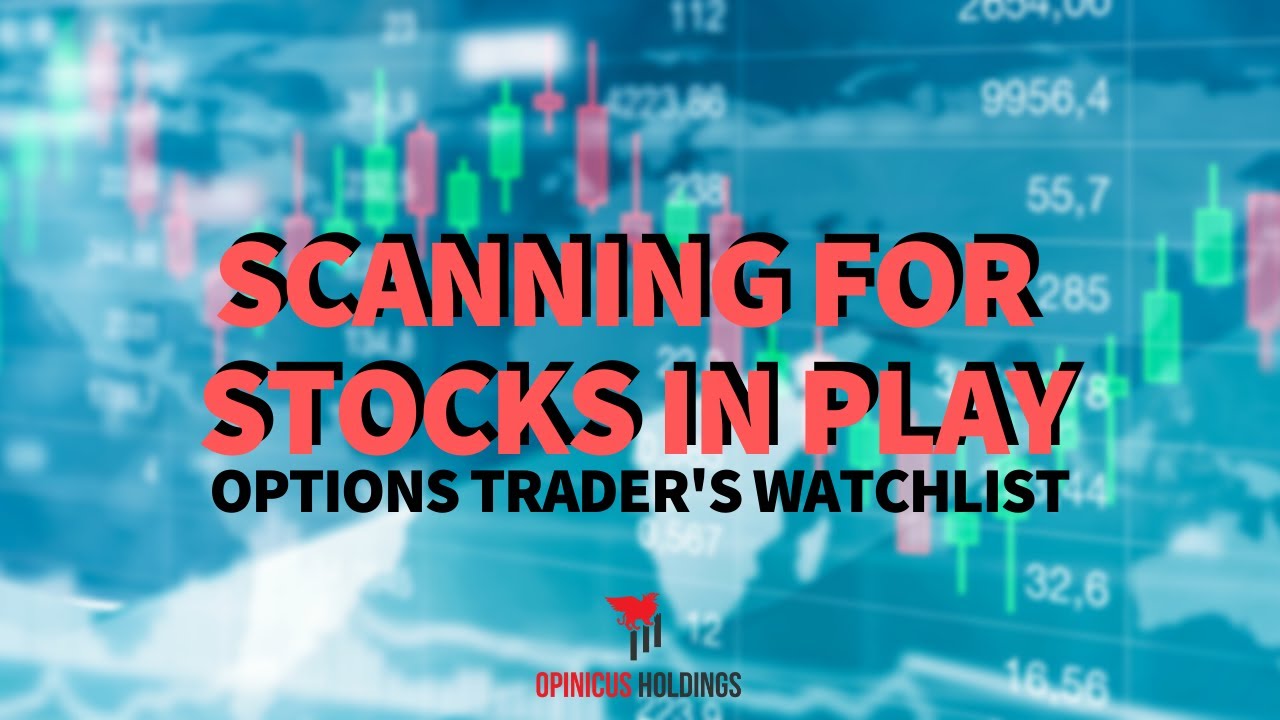 Options Trader's Watchlist | Scanning for Stocks In Play - YouTube