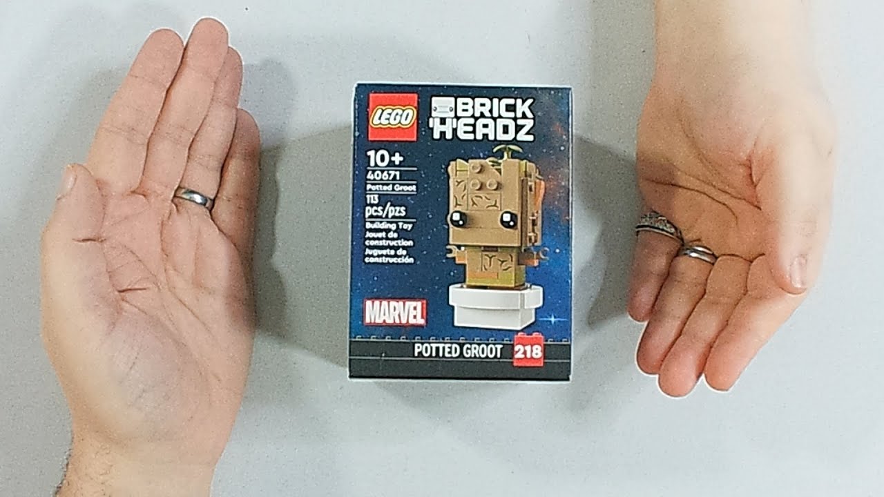 Building Lego Brick Headz: Potted Groot 40671 - YouTube