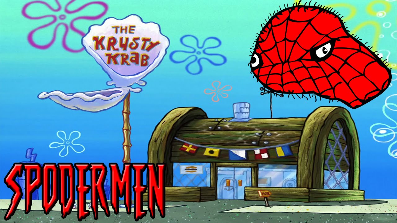 Spodermen Goes To The Krusty Krab - YouTube