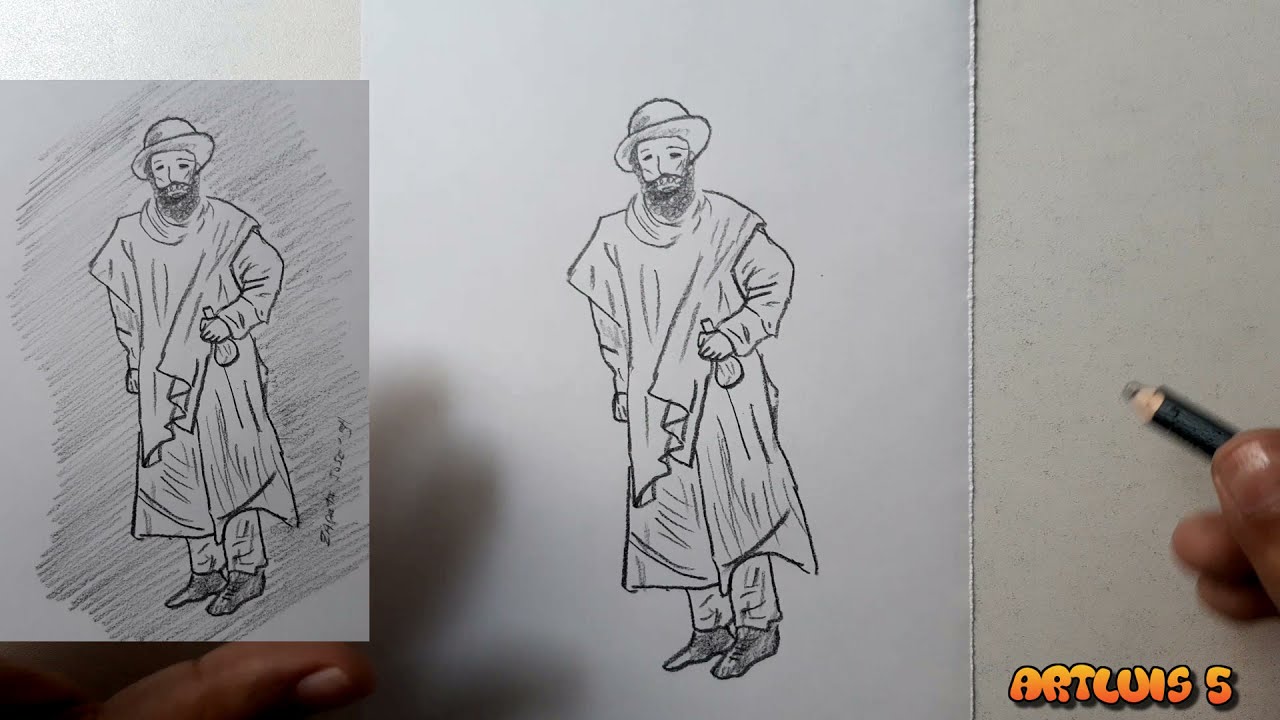 Cómo dibujar un gaucho | HD - YouTube