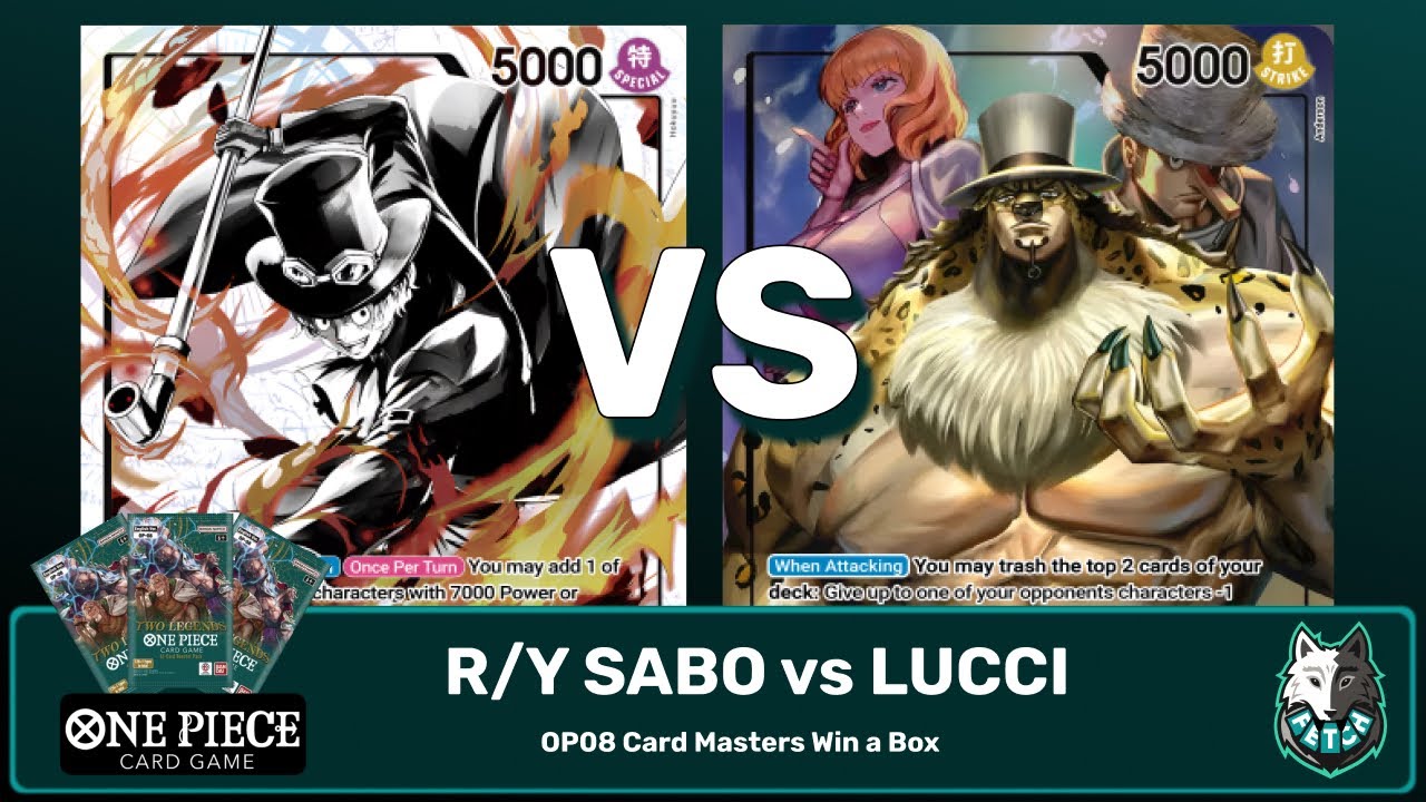 RY Sabo vs Lucci OP08 Gameplay | Win a Box | One Piece TCG - YouTube