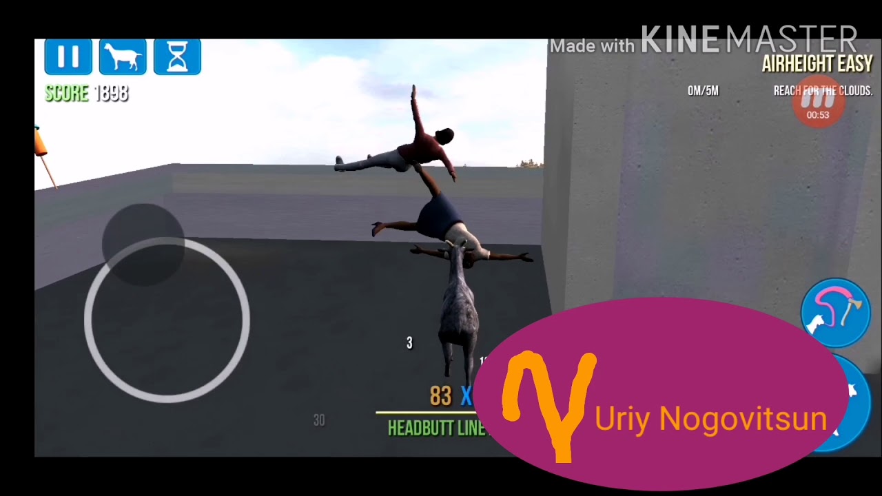 Goat simulator goat city bay deadmau5 - YouTube