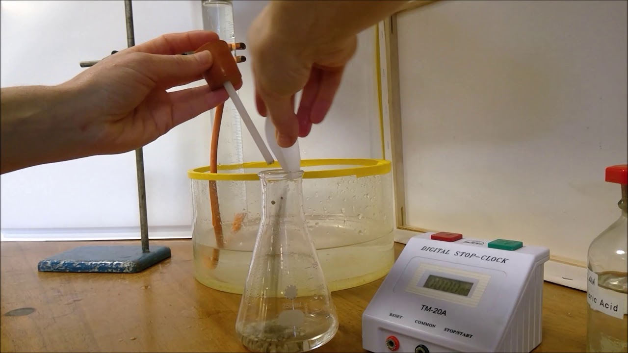 GCSE Core Practical Investigating Rates of Reaction - YouTube