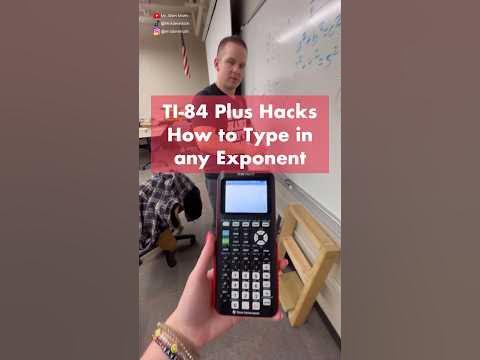 TI-84 Plus Tips and Tricks: How to Type any Exponent #tips #hack #maths ...