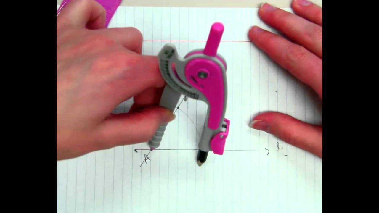 Constructing Parallel Lines Using the Rhombus Method - YouTube
