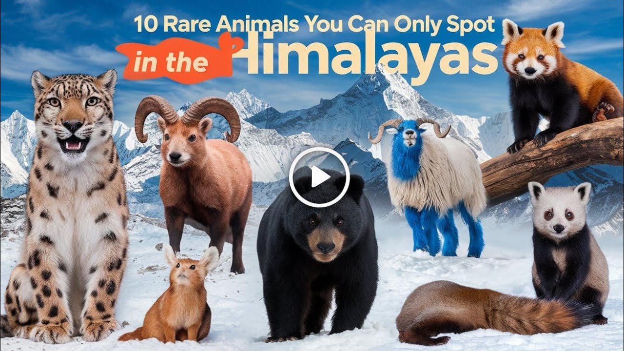 10 Rare Animals You Can Only Spot in the Himalayas - YouTube