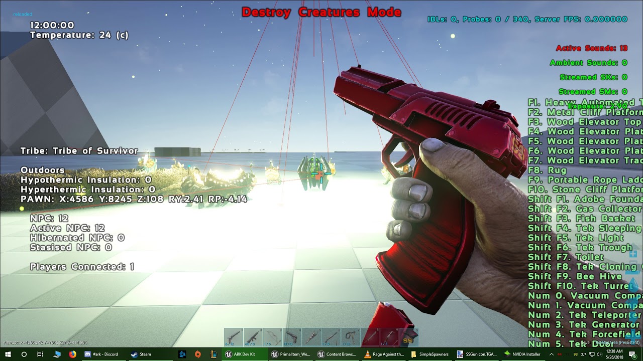 Ark Mod: Simple Spawners - Gun Testing - YouTube
