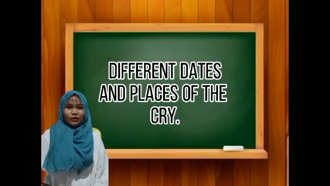 CASE STUDY 4: WHERE DID THE CRY OF REBELLION HAPPEN? *DIFFERENT DATES ...
