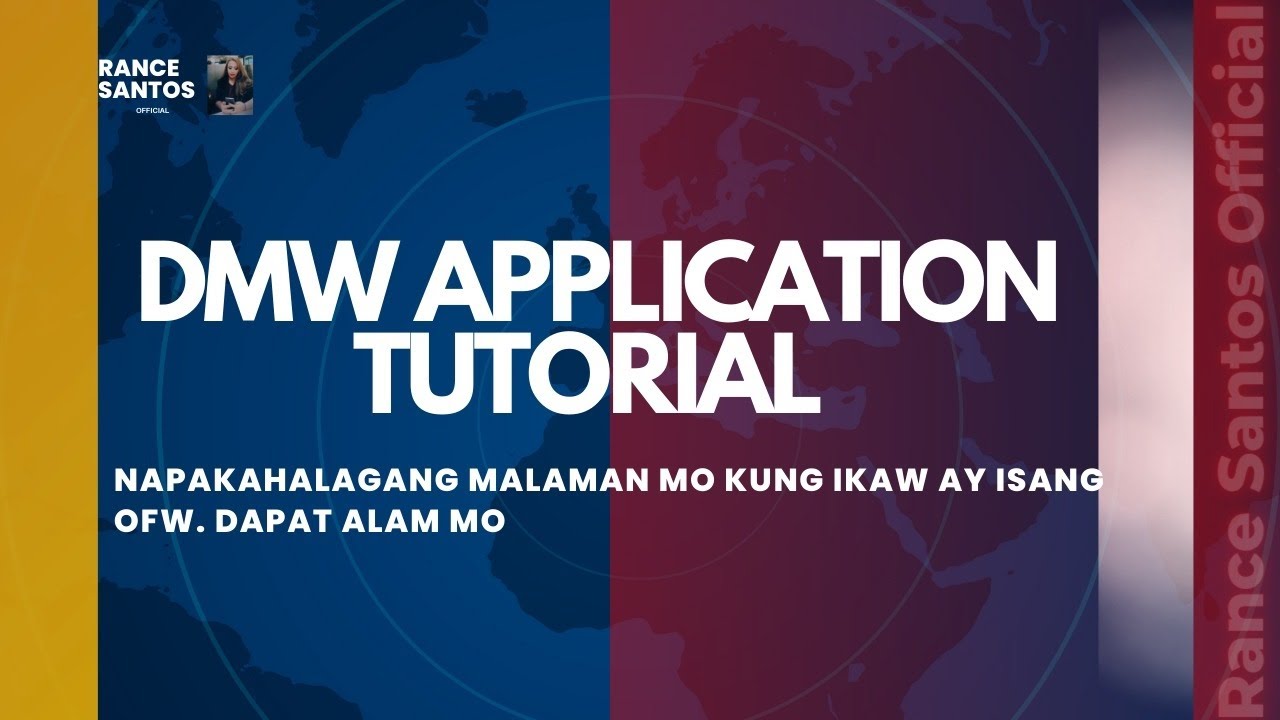 DMW APPLICATION TUTORIAL - YouTube