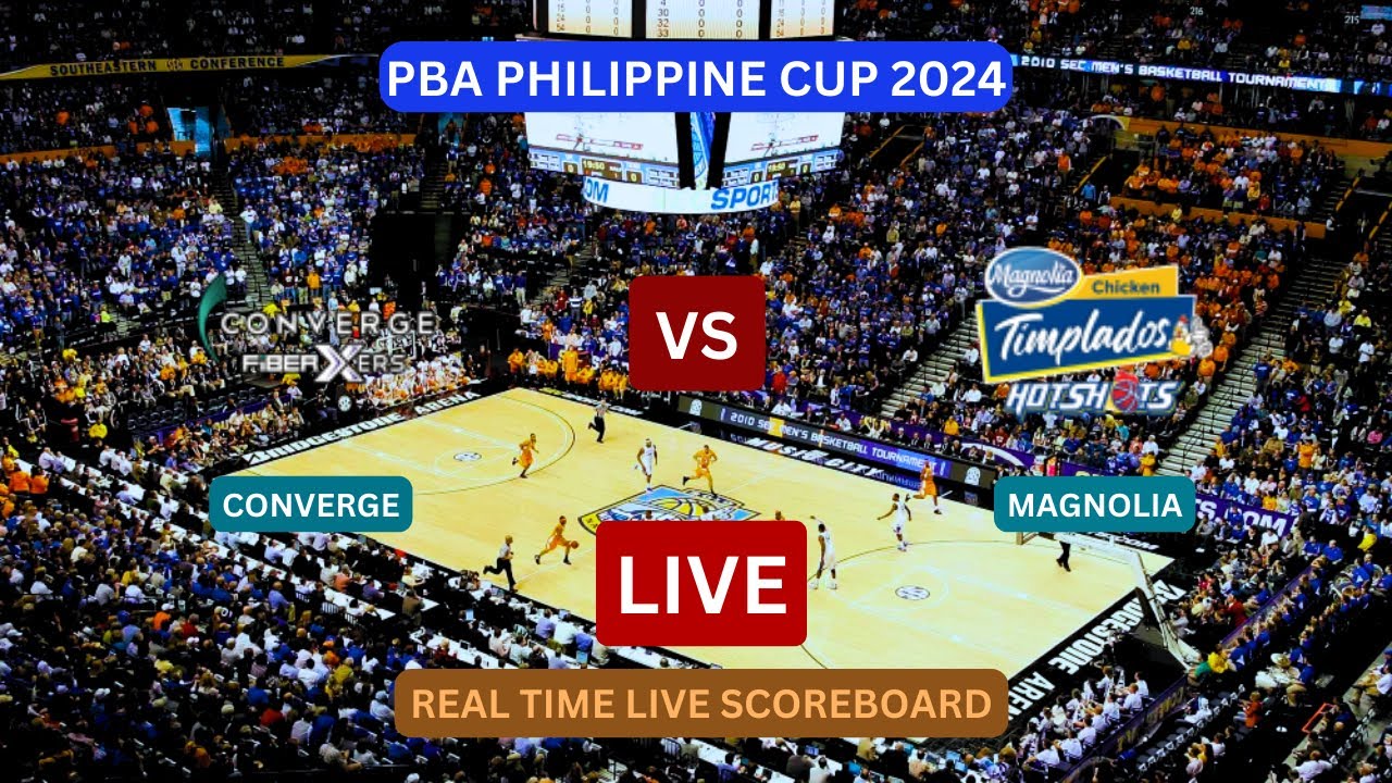 Converge Vs Magnolia LIVE Score UPDATE Today Basketball 2024 PBA ...