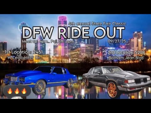 DFW RIDE OUT. 4TH ANNUAL. TEXAS STATE FAIR CLASSIC. DALLAS TEXAS. 2025