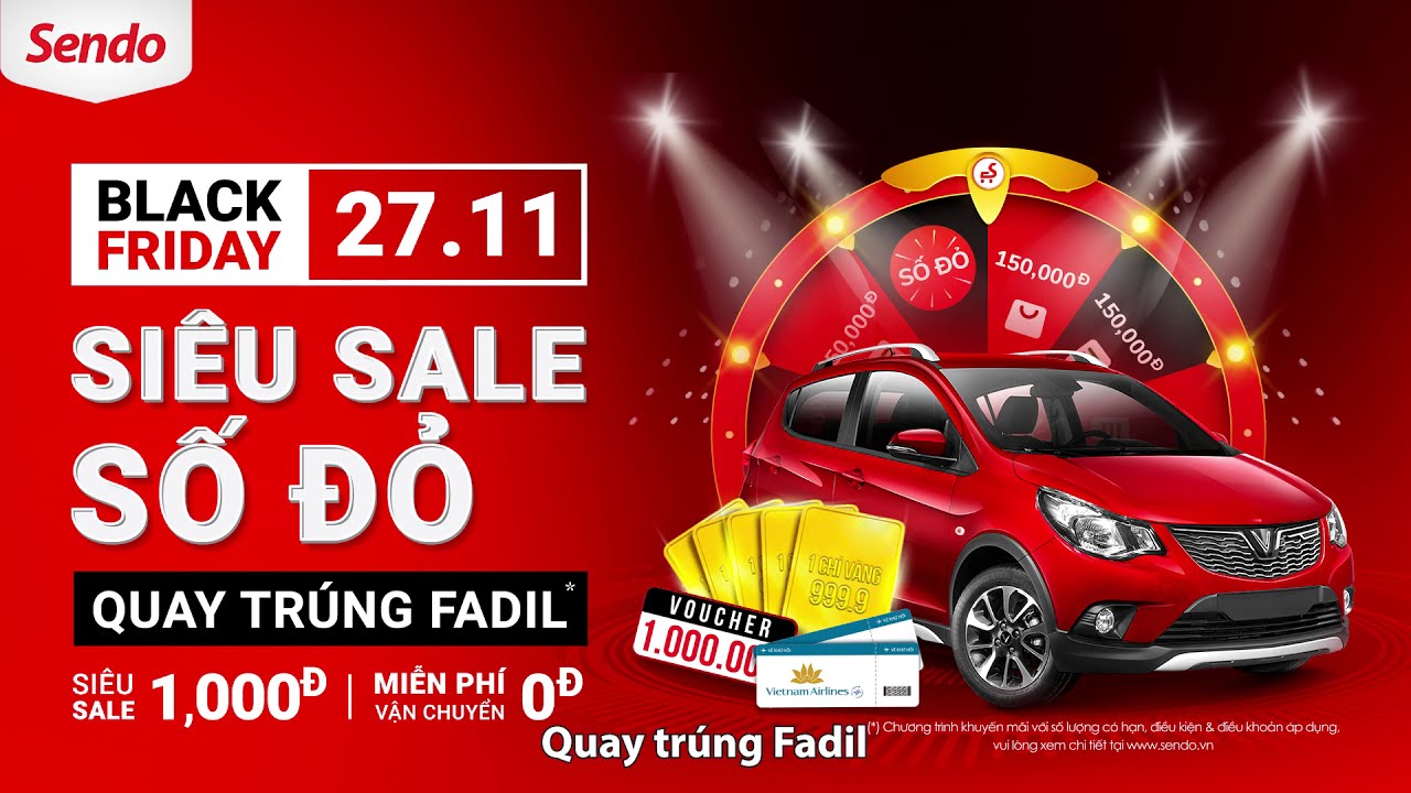 Sendo Black Friday, Siêu Sale Số Đỏ, Quay Trúng Fadil (30s) - YouTube