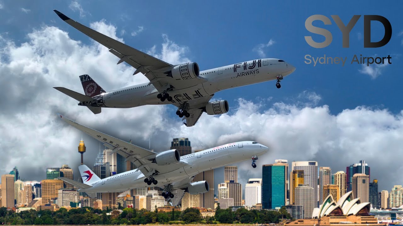 Breathtaking close up arrivals at SYD - YouTube