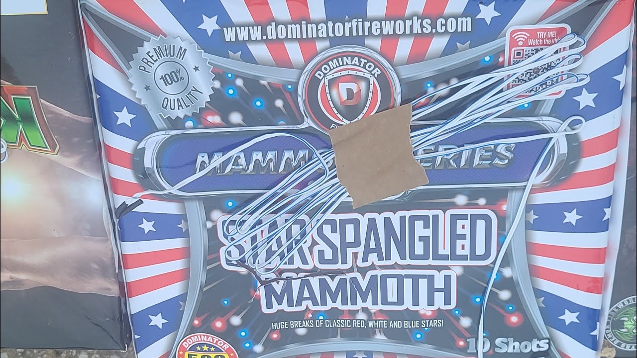 Star Spangled Mammoth 10 shots - Dominator Fireworks - YouTube