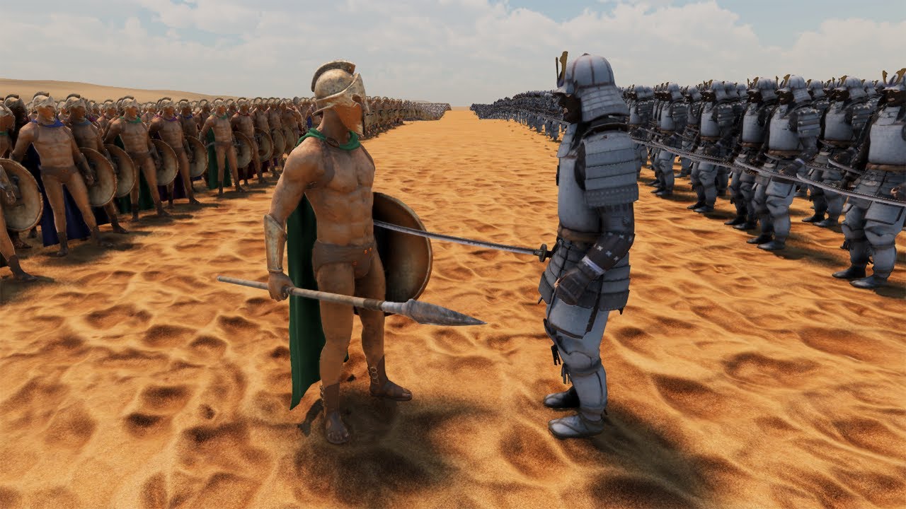 BRAVE SPARTANS VS BEST SAMURAIS - Ultimate Epic Battle Simulator ...