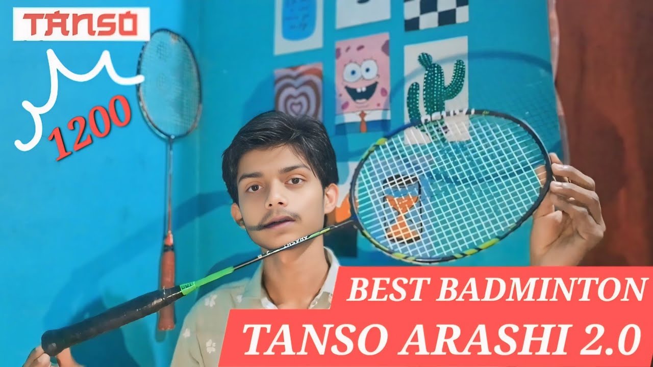 🏸TANSO ARASHI 2.0/MAX LBS 32/BAST BADMINTON🏸/UNDER 1200😱#youtube # ...